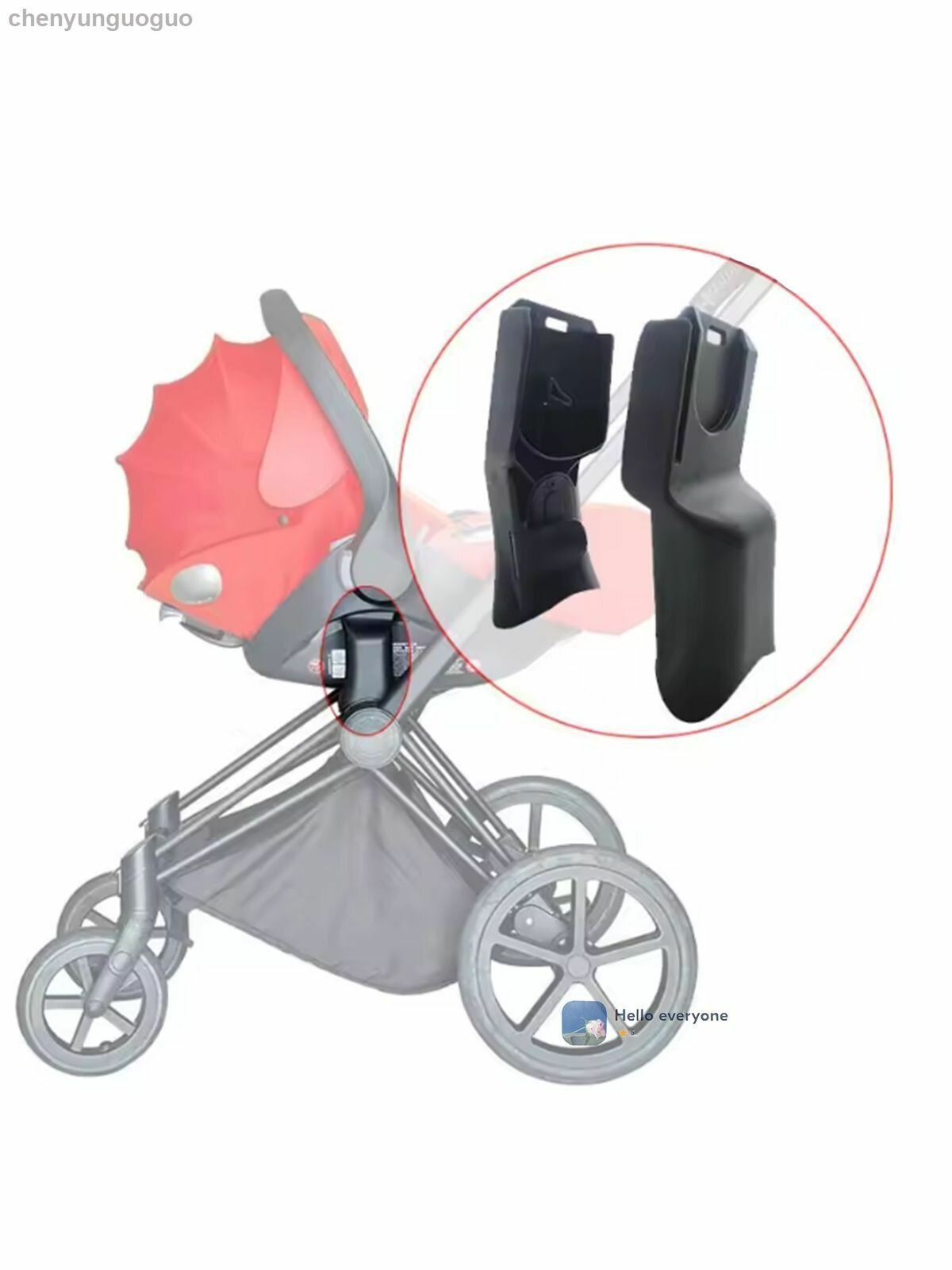 Адаптер для коляски и автокресла Cybex Priam 2/3/4, Aton, Cloud Q/Z, конвертер для прогулочных колясок