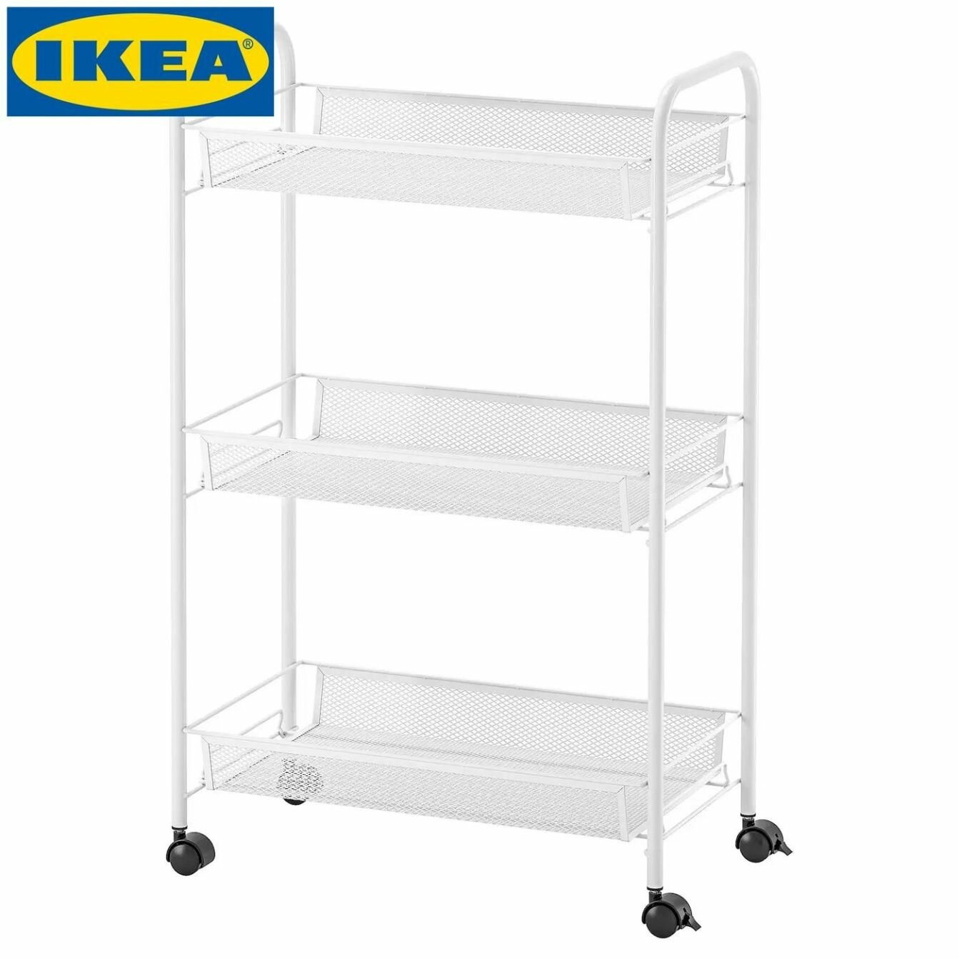 IKEA HORNAVAN тележка для внутреннего и наружного использования, белая, 77x48x26 см