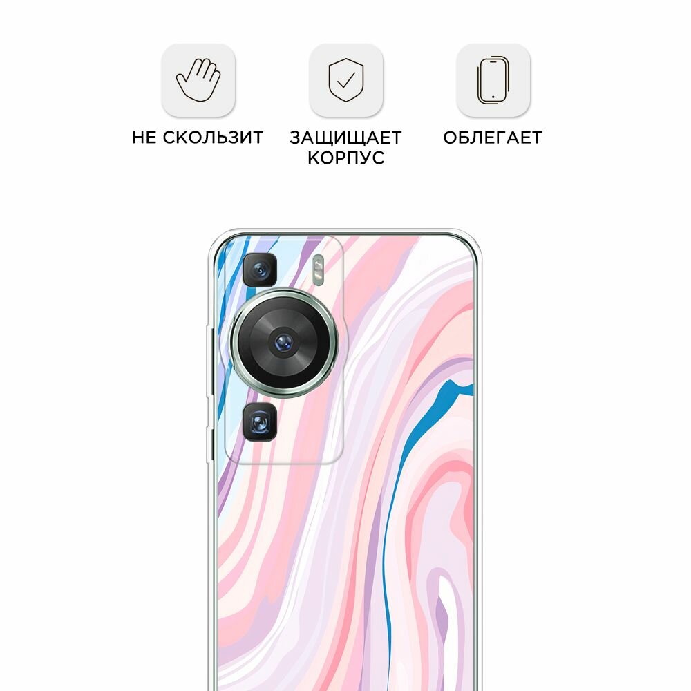 Чехол на Huawei P60/P60 Pro / Хуавей P60/P60 Про с принтом Слои краски — фото 1