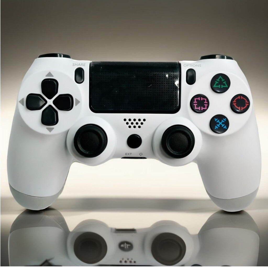 Геймпад для Sony Playstation 4 "белый" Беспроводной Джойстик для ПК/PS4/Смартфон/Ноутбук