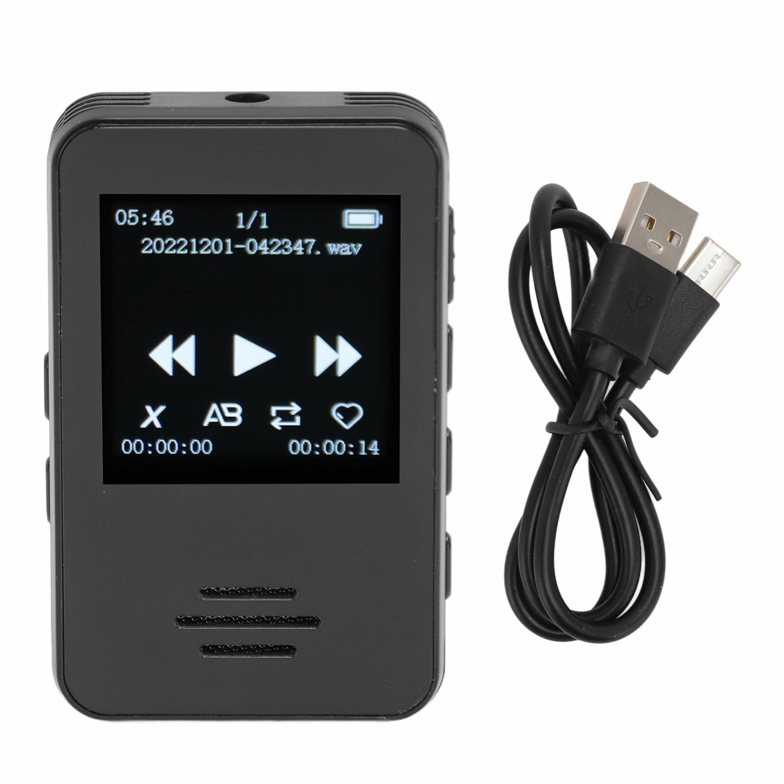 32 ГБ 1,33-дюймовый цифровой диктофон IPS диктофон высокой четкости портативный Bluetooth5.2 диктофон для Windows