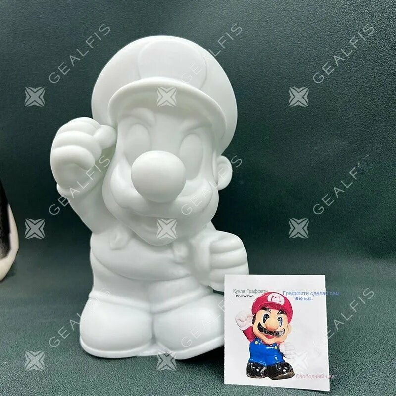 Набор для творческого обучения/раскрашивание гипсовых статуй/набор для рисования, раскрашивание гипсовых статуй 12 цветами и двумя кистями