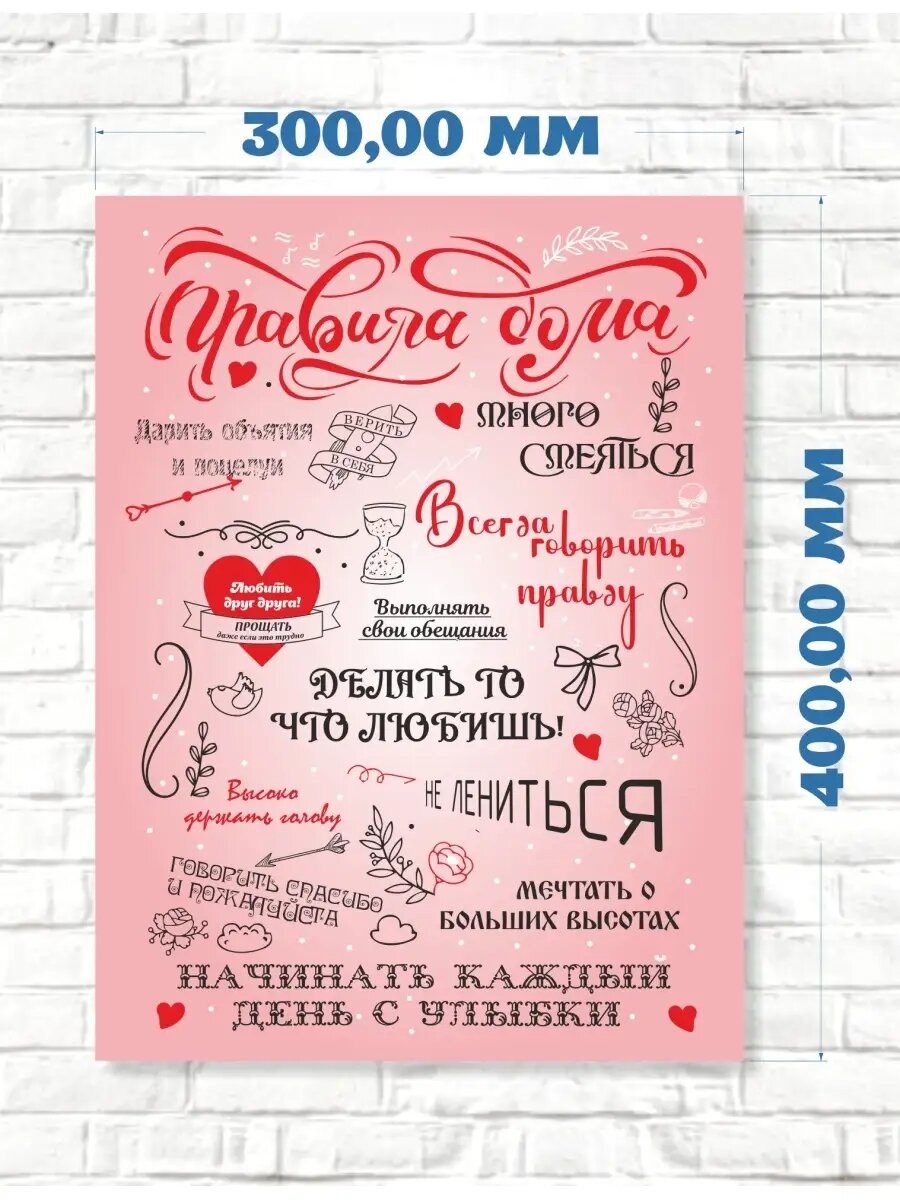Картина Правила Дома — фото 1