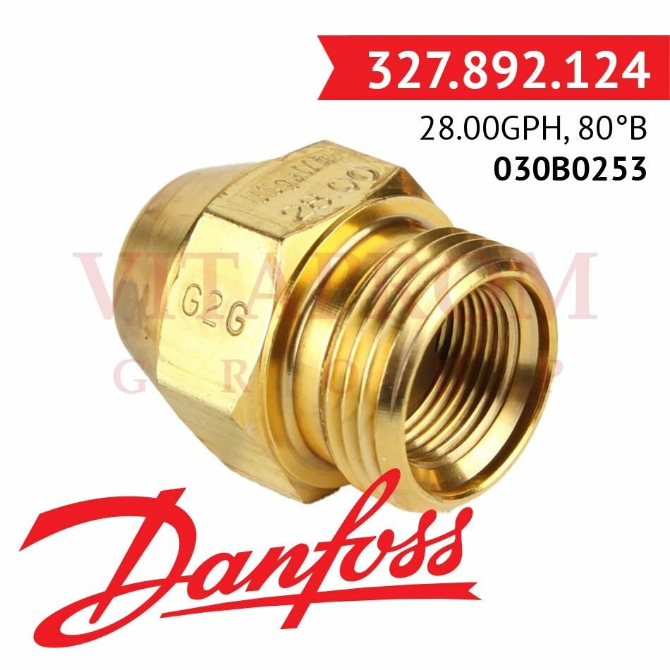 Форсунка Danfoss 28.00GPH, 80B, 030B0253 — фото 1