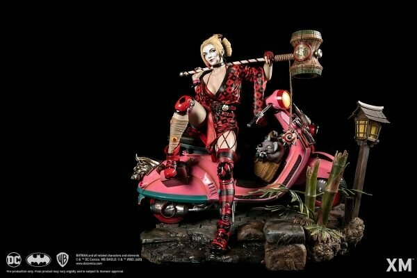 Коллекционная фигурка harley quinn ninja под покраску 20 см
