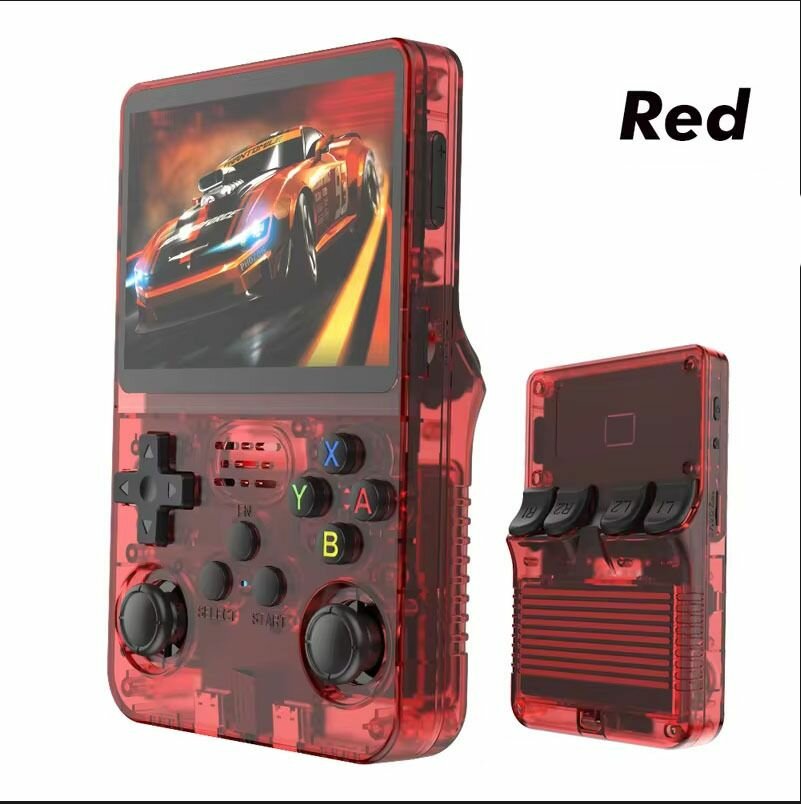 Портативная игровая консоль R36S / Ретро консоль 64ГБ, фиолетовый
