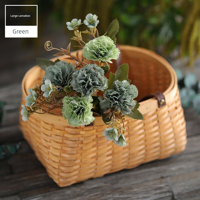 Маленькая гвоздика, искусственный цветочный букет, цветочная композиция, пластиковый цветок, украшение для дома,