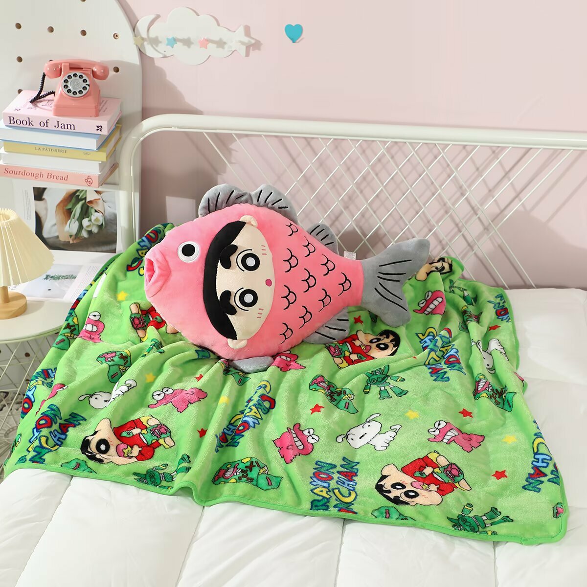 Плед с мультяшными персонажами, плюшевый плед для сна, плед для дивана, утепленный плед, плед для кондиционера, портативный дорожный плед, чехол для автомобиля.