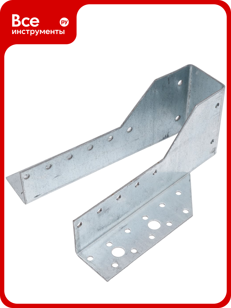 Опора бруса Госкреп открытая 40х170, из оцинкованной, оцинкованной стали