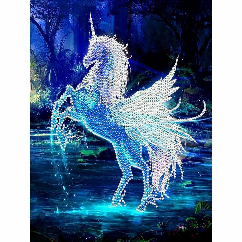 Алмазная живопись своими руками, 5D светящаяся