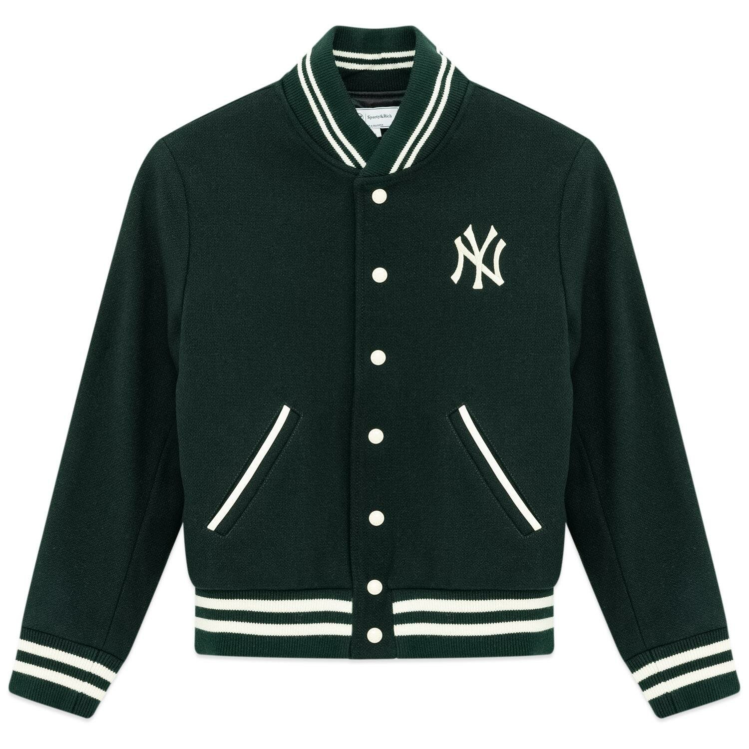 Куртка спортивная КУРТКА ГОРОДСКАЯ SPORTY & RICH YANKEES SERIF VARSITY JACKET