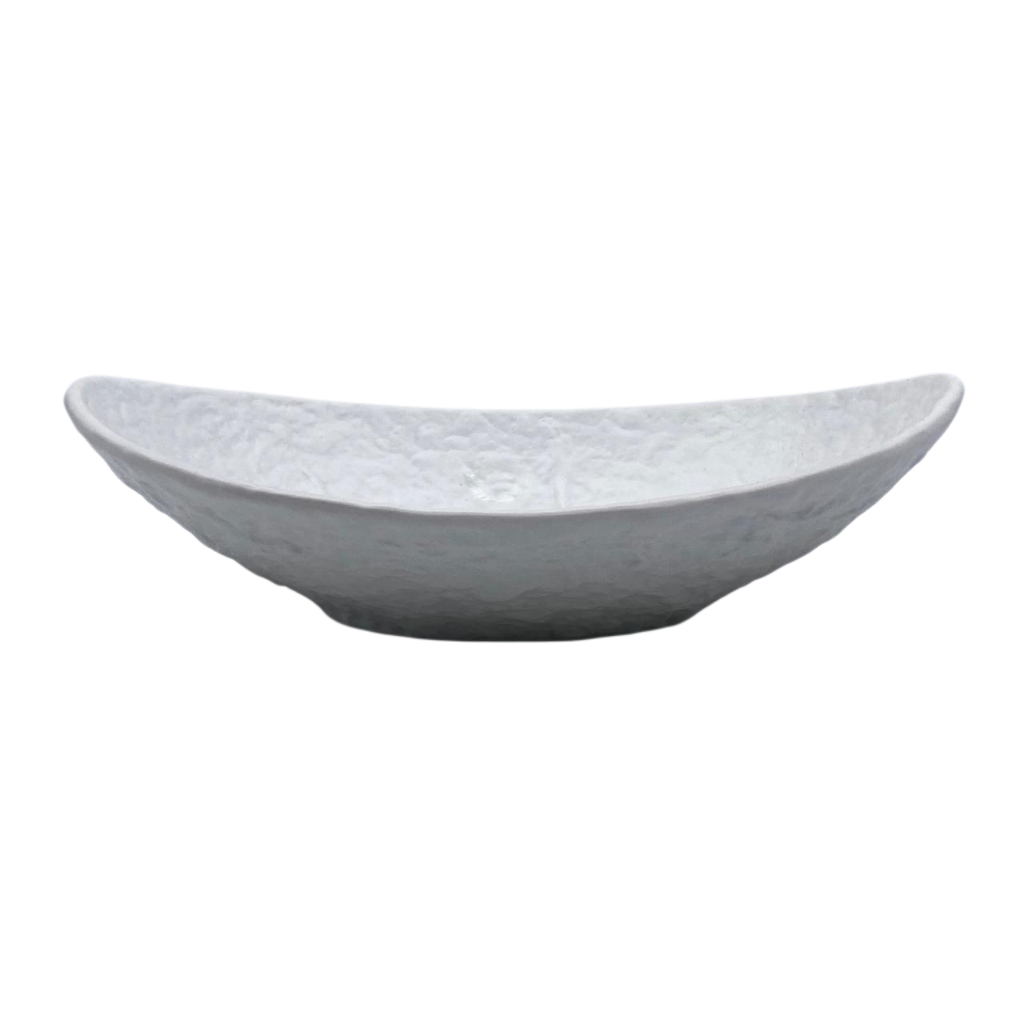 Салатник 24,5x16x7 см Kenai Ceramics PuraSangre, белый, керамика Stoneware