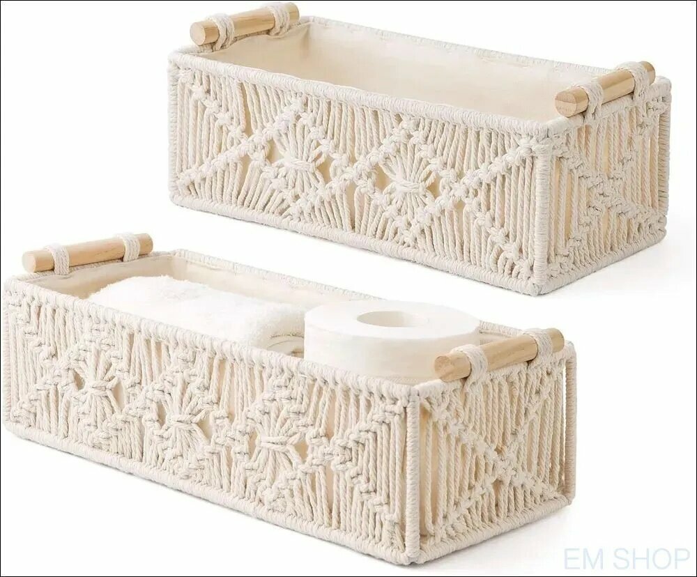 Корзина для хранения длина 30 см, ширина 14 см, высота 10 см.