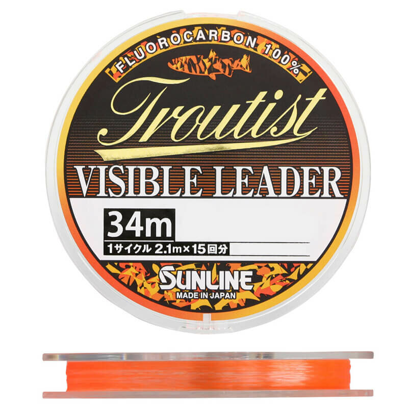 Флюорокарбон Sunline Troutist Visible Leader 34m #0.8 3lb