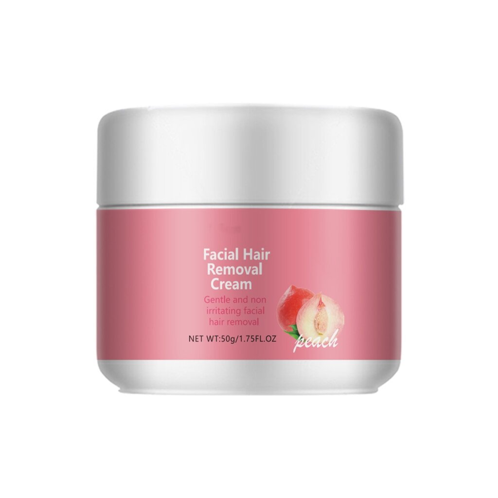 Крем-депилятор для лица, Персиковый Крем для удаления волос на верхней губе и подбородке для Женщин, Женское средство для удаления волос на лице для чувствительной кожи, нежное и не раздражающее (2ШТ)