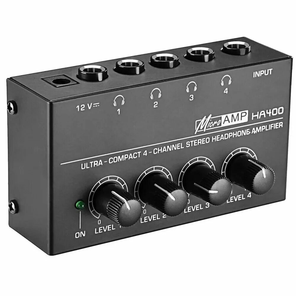 HA400 4-Канальный Ультракомпактный Усилитель звука Для наушников Microamp Amplifier