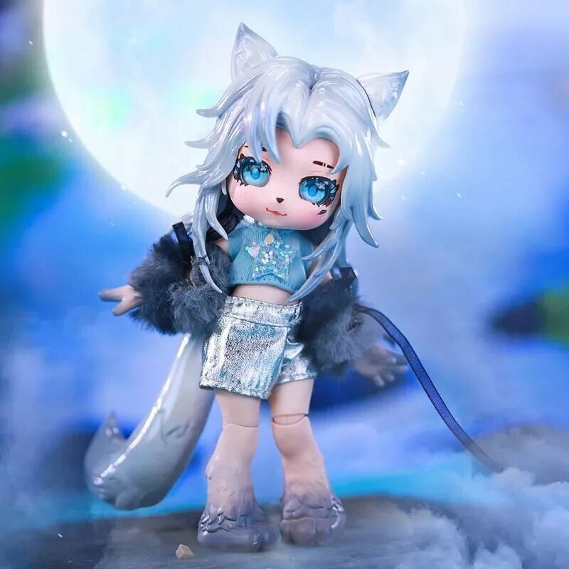 Кукла BJD 1/12 шарнирная Maytree OB11 аниме с одеждой и аксессуарами(Wolf)