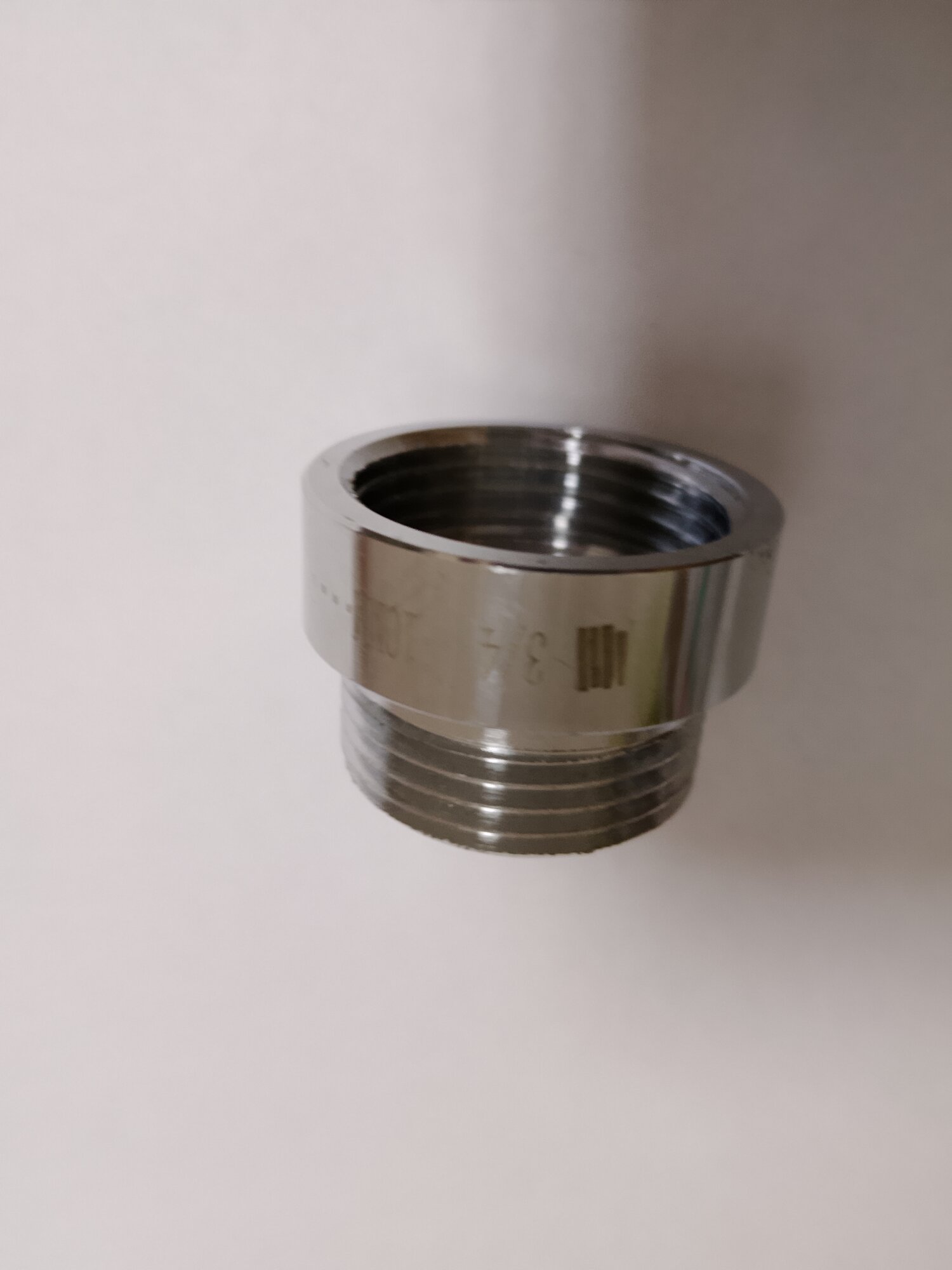 Удлинитель латунный хромированный 3/4 В/Р - 100 мм.