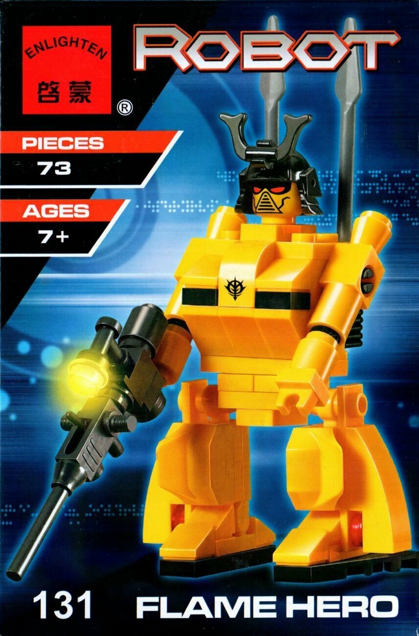 Конструктор Enlighten Brick Robot 131 - Flame Hero/Огненный Герой, 73 детали