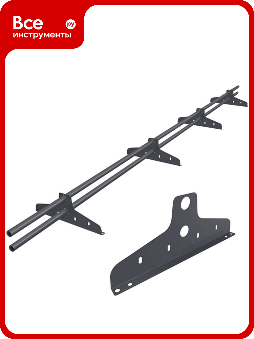 Снегозадержатель трубчатый Borge NewLine 3м, D-25мм, 4 опоры, серый графит (RAL 7024) 06.011.30.04.02.100.7024