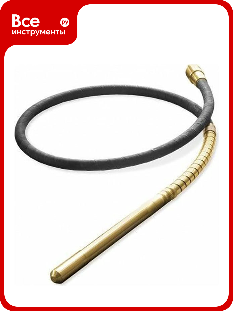 Гибкий вал с вибронаконечником 35 мм, 2 м для глубинных вибраторов ZТ TOR 1024077