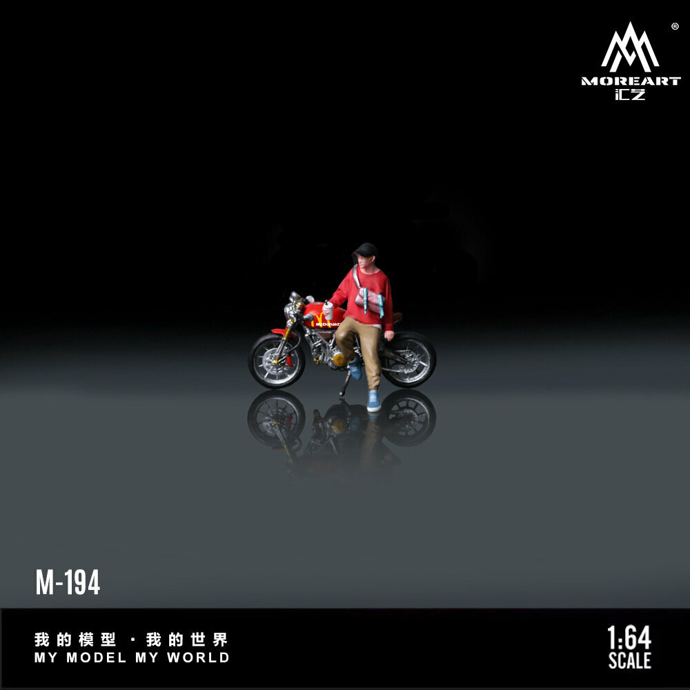 Фигурка Ducati McDonald's мотоцикл касуал-рыдер, резиновая кукла, 1:64, высота 12 см, поп-культура
