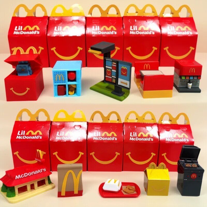 Комплект из 10 мини-игрушек McDonald's для ролевой игры в детском саду