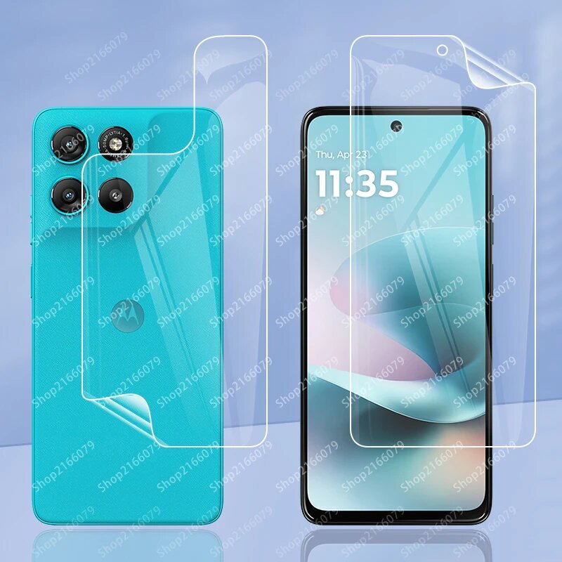 Для Motorola Moto G100 (Китай) 5G 2025 6,72 "Прозрачный ТПУ/матовый гидрогель с защитой от отпечатков пальцев, мягкая защитная пленка для экрана