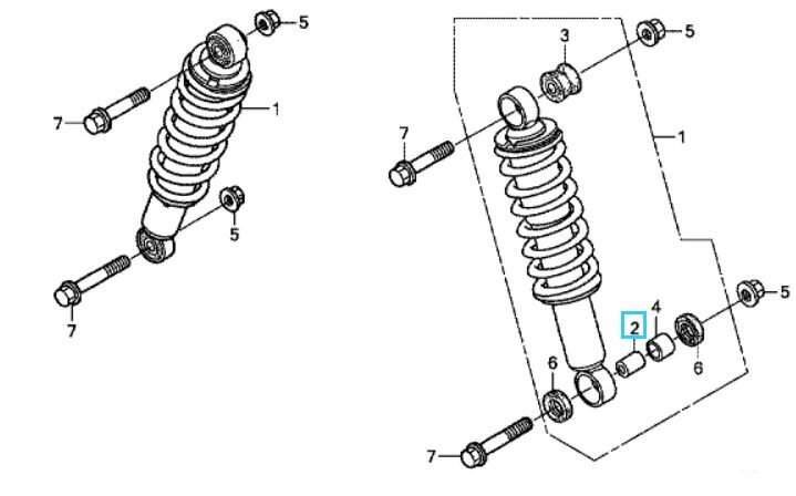 Воротниковая втулка, демпфер; Артикул Honda: 51486HN6003 (Оригинал)
