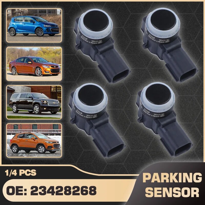 Автомобильный парктроник, датчик парковки PDC для Chevrolet Sonic SS Suburban Tahoe Tracker 4 PCS