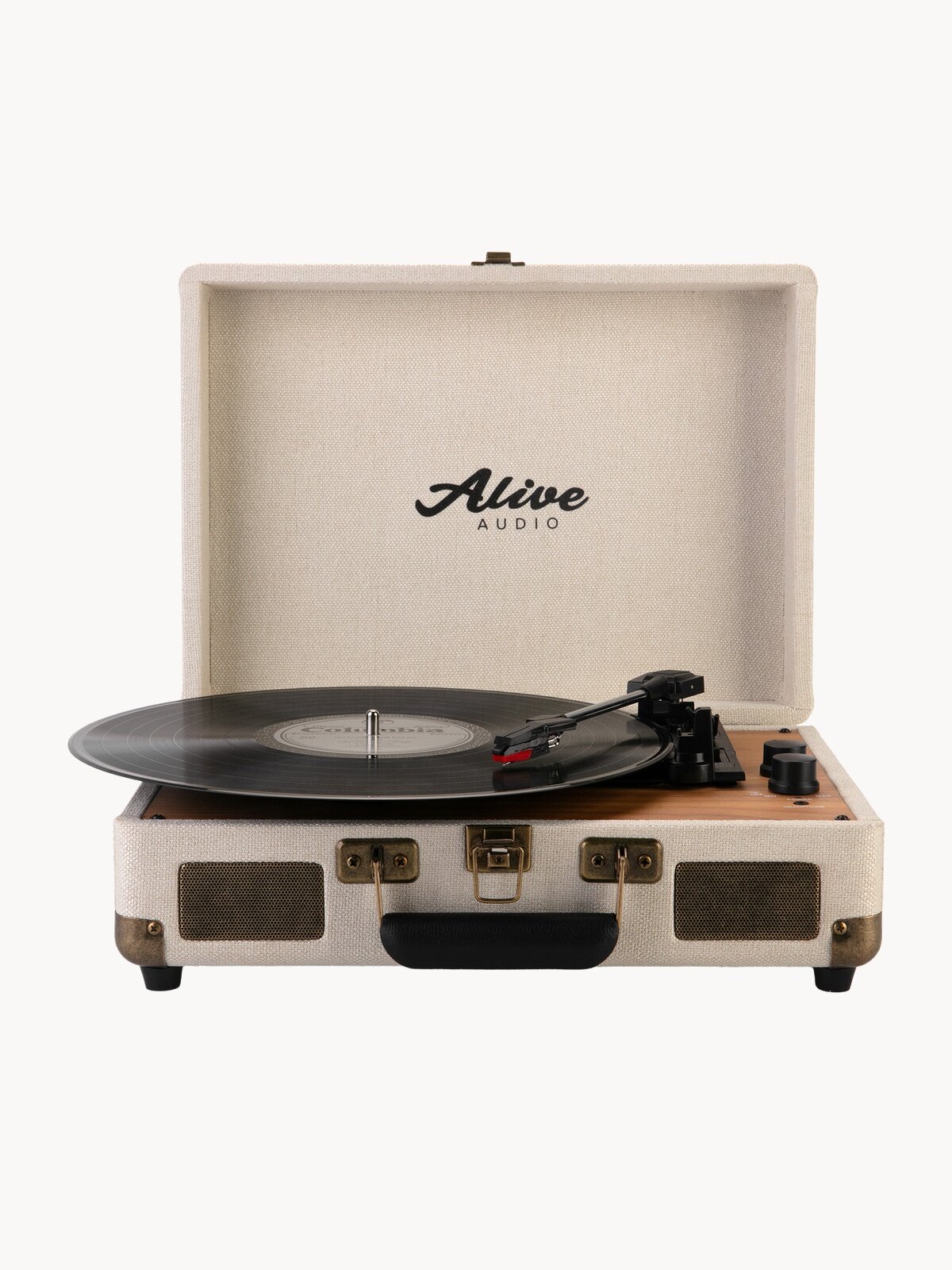 Виниловый проигрыватель Alive Audio GLAM The Canvas Edition Ivory с Bluetooth