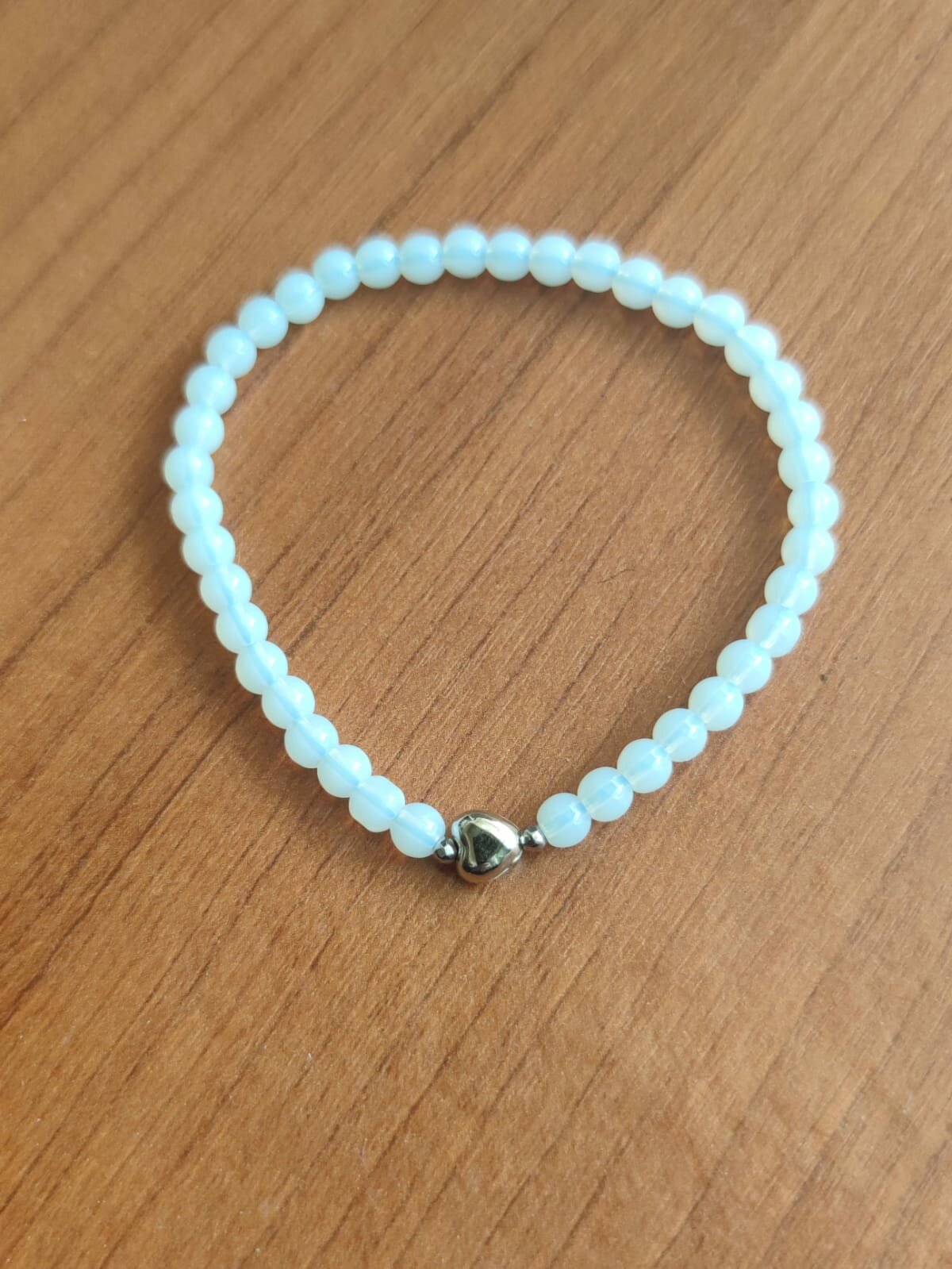 Браслет, металл, лунный камень