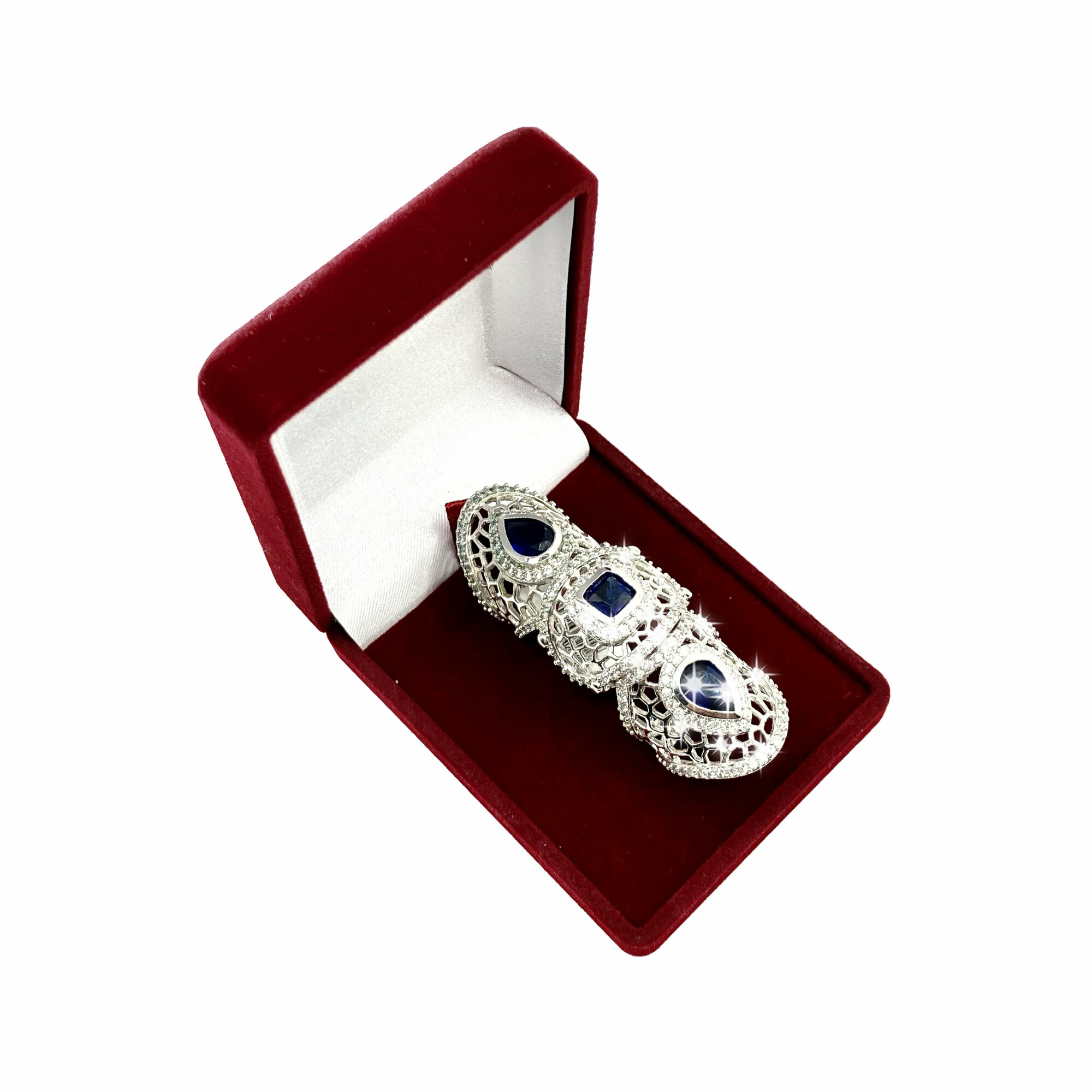 Кольцо, кристаллы Swarovski