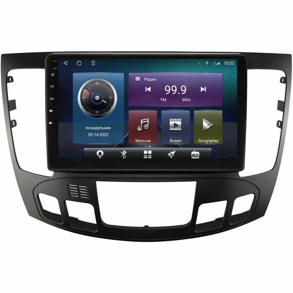 Магнитола CRS-300 Hyundai Sonata 5 NF 2008-2010 (авто с климат контролем) с Android 13, Процессор 8 ядер, Память 6+128Gb, Carplay, DSP, 4G(Sim)
