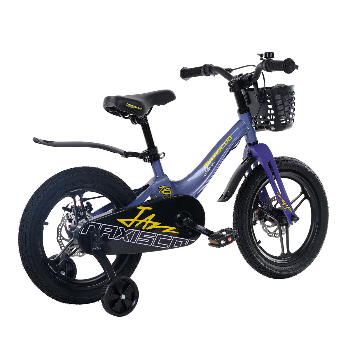 Велосипед MAXISCOO Jazz 16" Pro 2024 (требует финальной сборки), Цвет синий карбон