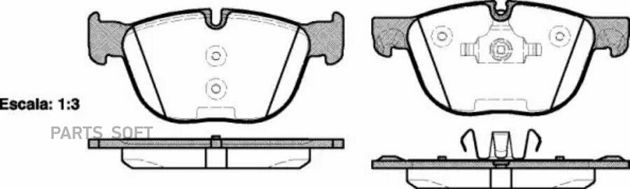REMSA 1297 00 Колодки тормозные дисковые передние BMW E70 3.0si/3.0d 0
