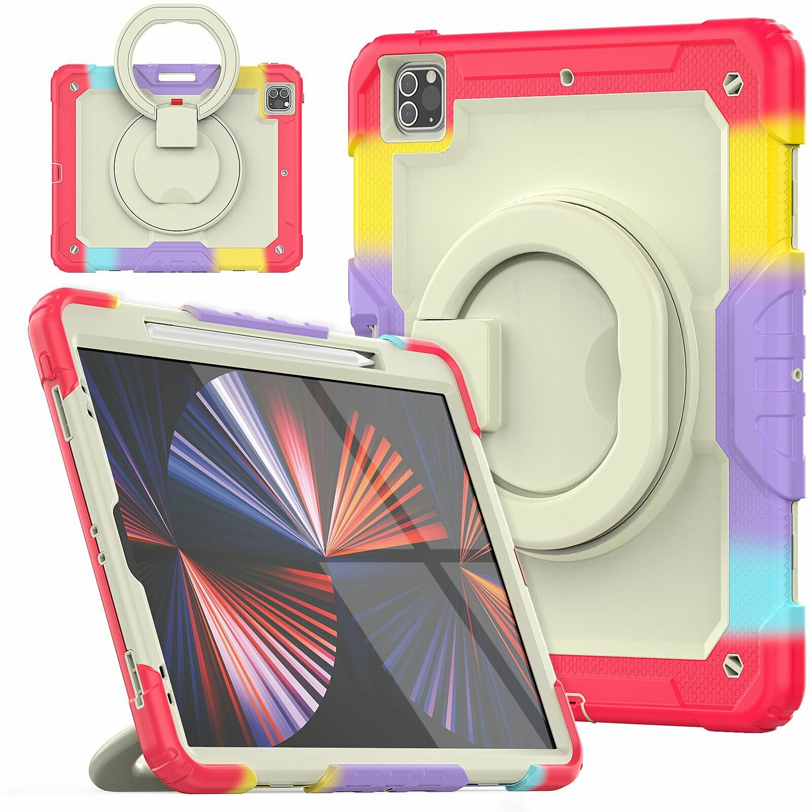 Чехол для iPad Pro 12.9" (2018-2022) Smart-D противоударный яркий