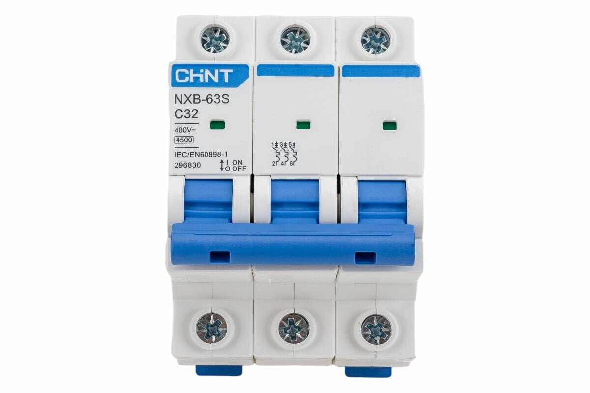 CHINT NXB-63S 3P 32A 4.5kA Автоматический выключатель характеристика C/R для панелей