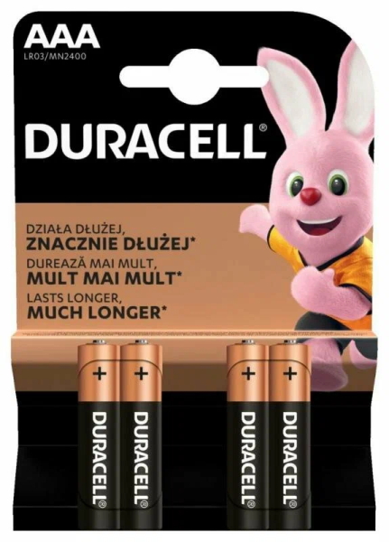 Набор батареек Duracell Basic CN LR03-4BL MN2400 AAA (4шт)