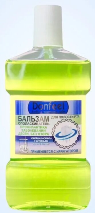 Бальзам для полости рта Donfeel. Профилактика заболеваний десен, без фтора 475 мл.