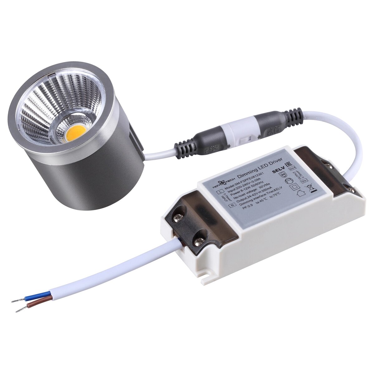 Светодиодный модуль Novotech одноцветный белый 12Вт 220В 4000К 96Лм 88х50мм