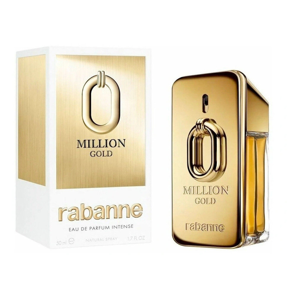Парфюмерная вода для мужчин Paco Rabanne Million Gold 50 мл / Духи Пако Рабан Миллион Голд / Золотой миллион