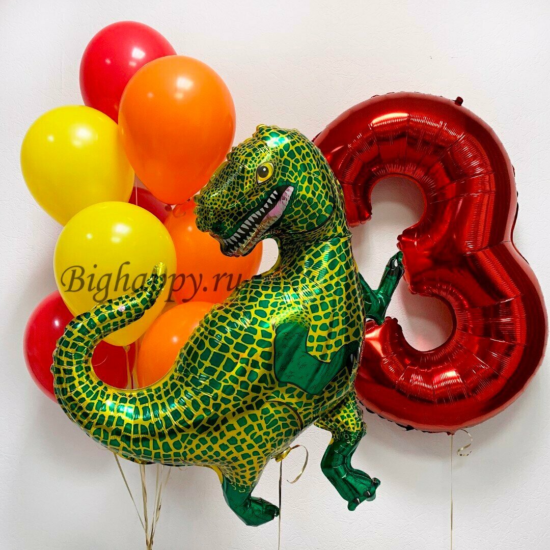 Композиция из шаров "Динозавр"