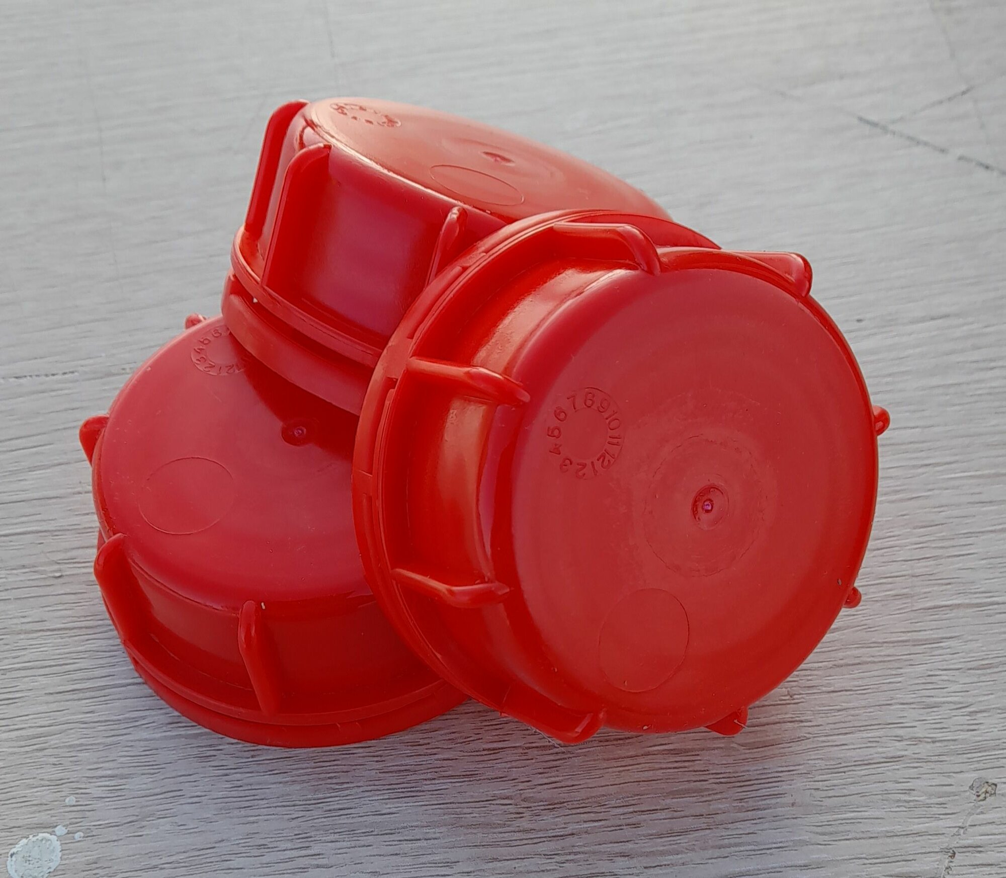 Крышка заглушка на еврокуб 60мм крупная резьба / 3 штуки /