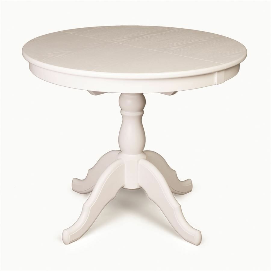 Стол Круглый Red Black белый, дерево, круглая столешница, крестовина