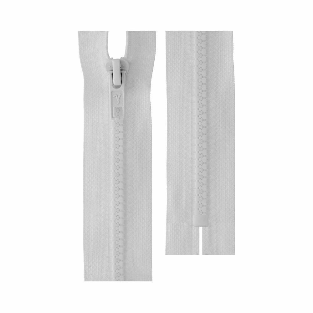 Молния трактор "GAMMA" тип 5 G3051 20 см 10 шт неразъёмная однозамковая №101 белый