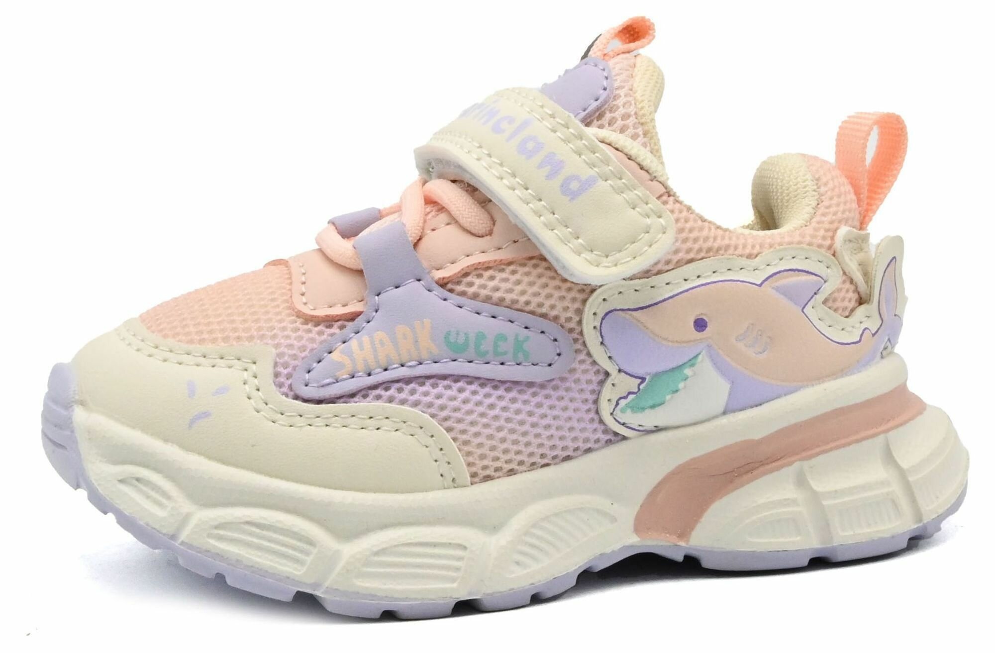 Кроссовки Кроссовки для девочки Jong Golf, Арт. A11124-8, цвет: розовый, синеневый (АКУЛА), Размер 23