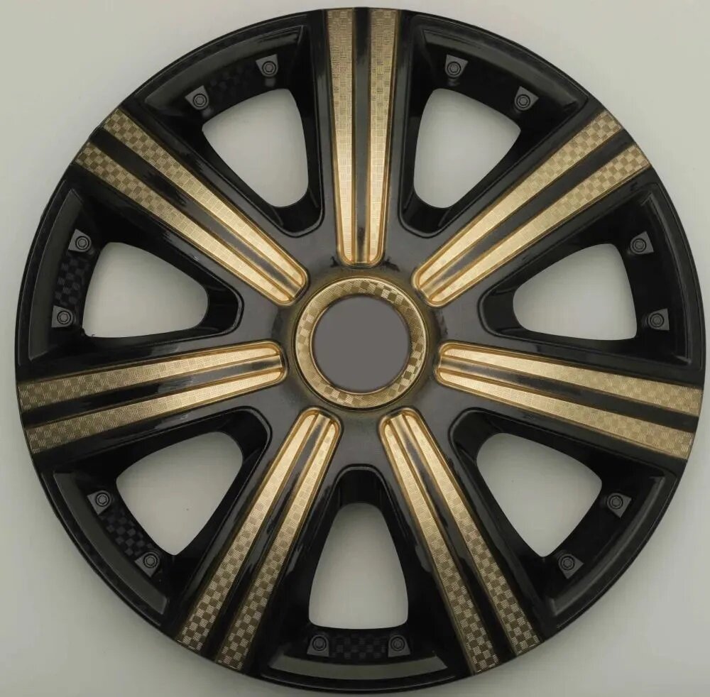 Колпаки R13 DTM Super Black GOLD STAR 4шт карбон