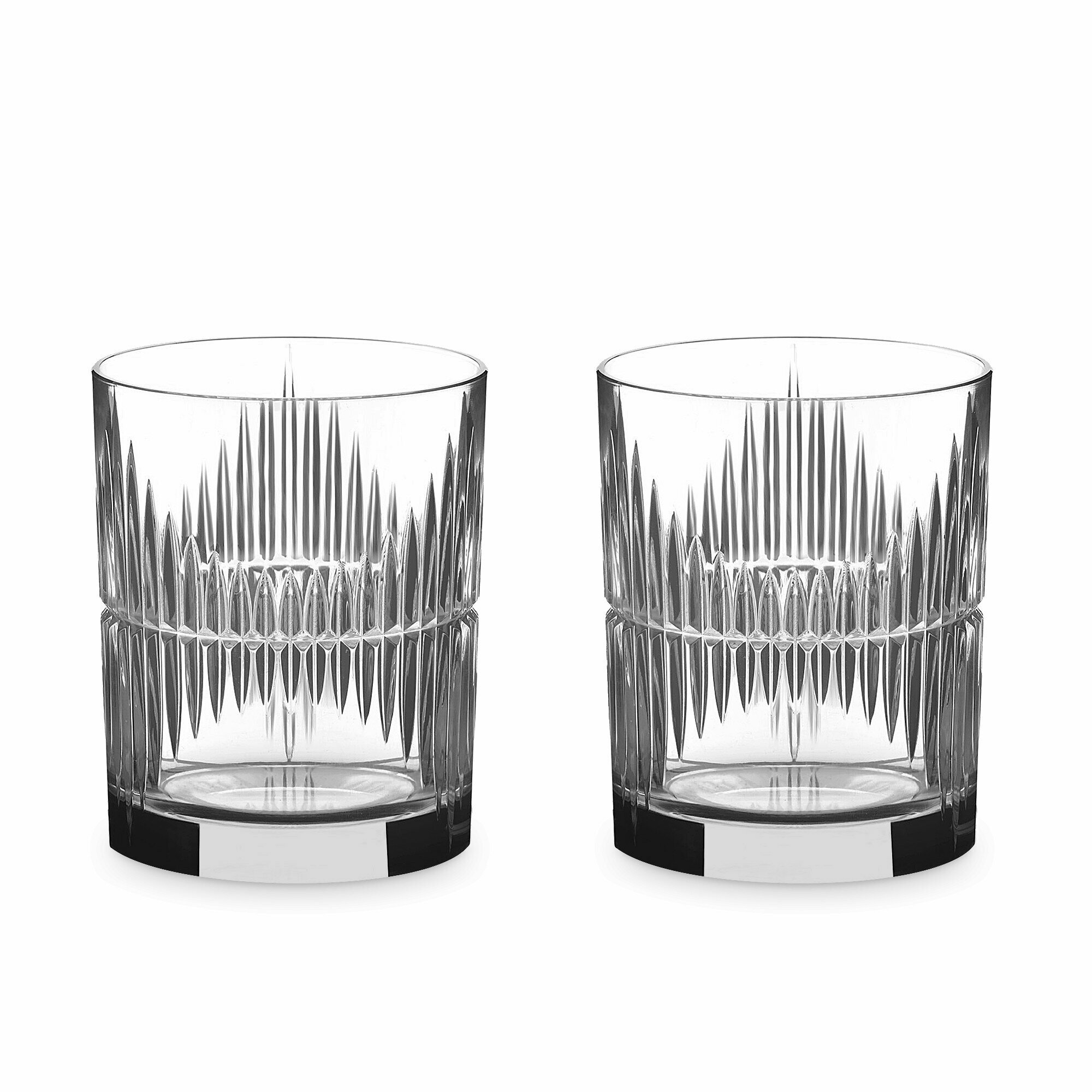 Набор из 2-х бокалов для виски SHADOWS, 323 мл, 10,2 см, хрусталь R0515/02S5 Tumbler Collection