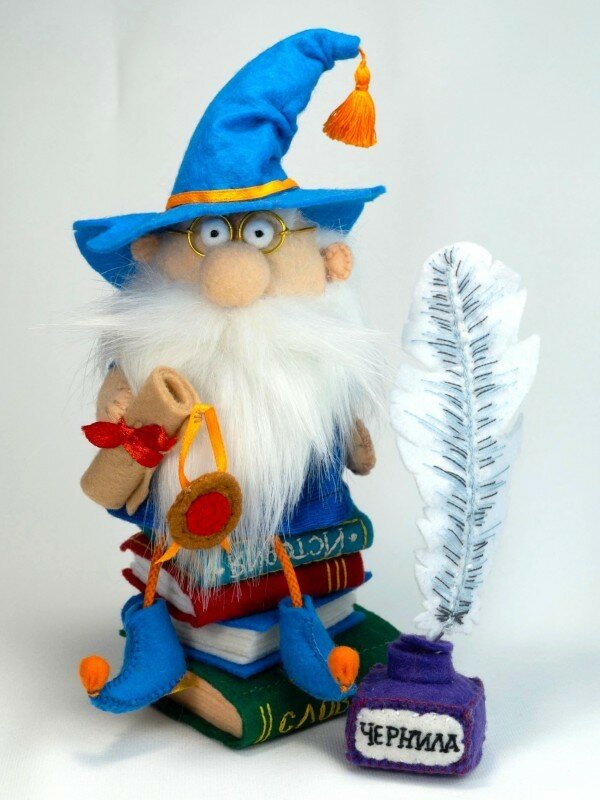 Набор для шитья Перловка #ПФГ-1562 Книжный Гном, 21.5 см